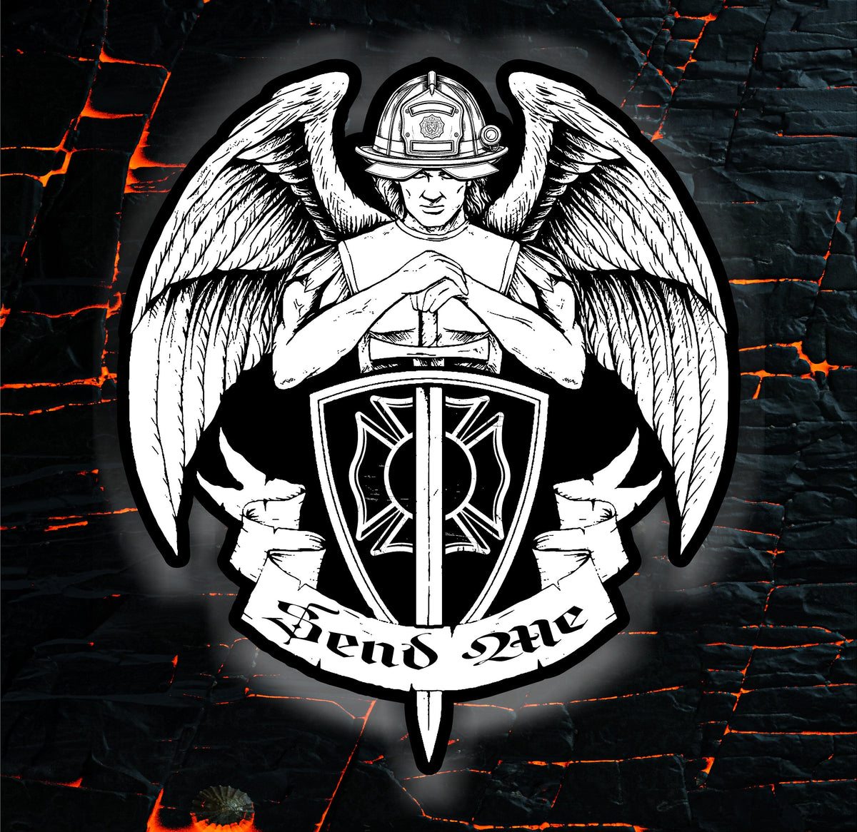 Buy 3 save 33% (mix and match) Saint Michael Send me Firefighter Decal ...