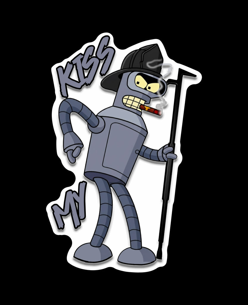 Kiss My Bender Sticker (two decals 3") Sticker – Firehouse Graphics