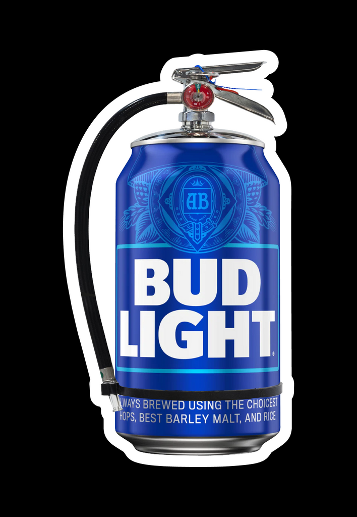 Buy 3 save 33% (mix and match) BudLight Extinguisher (two decals 3") S ...