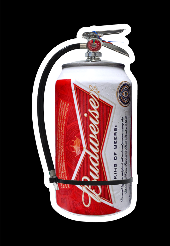 Buy 3 save 33% (mix and match) Bud Extinguisher (two decals 3") Sticke ...