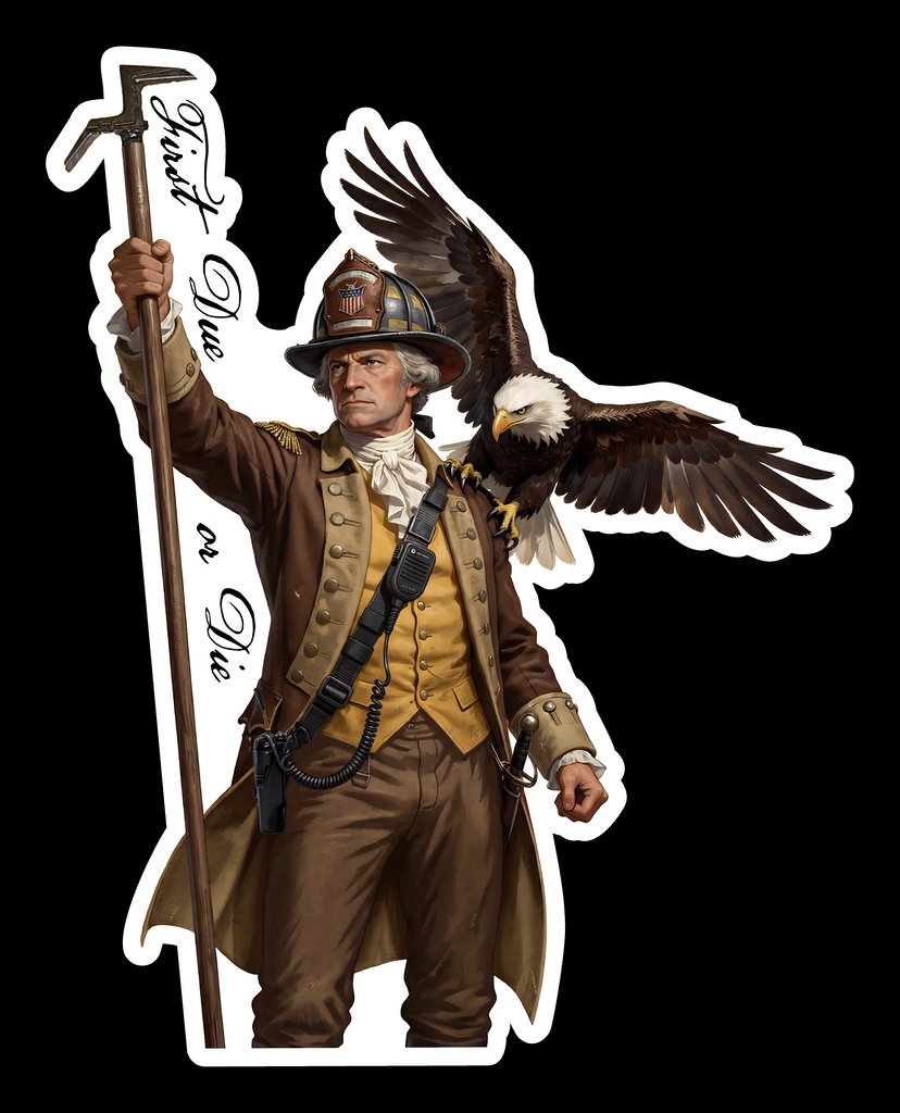 George Washington "First Due or Die" (two decals 3") Stickers ...