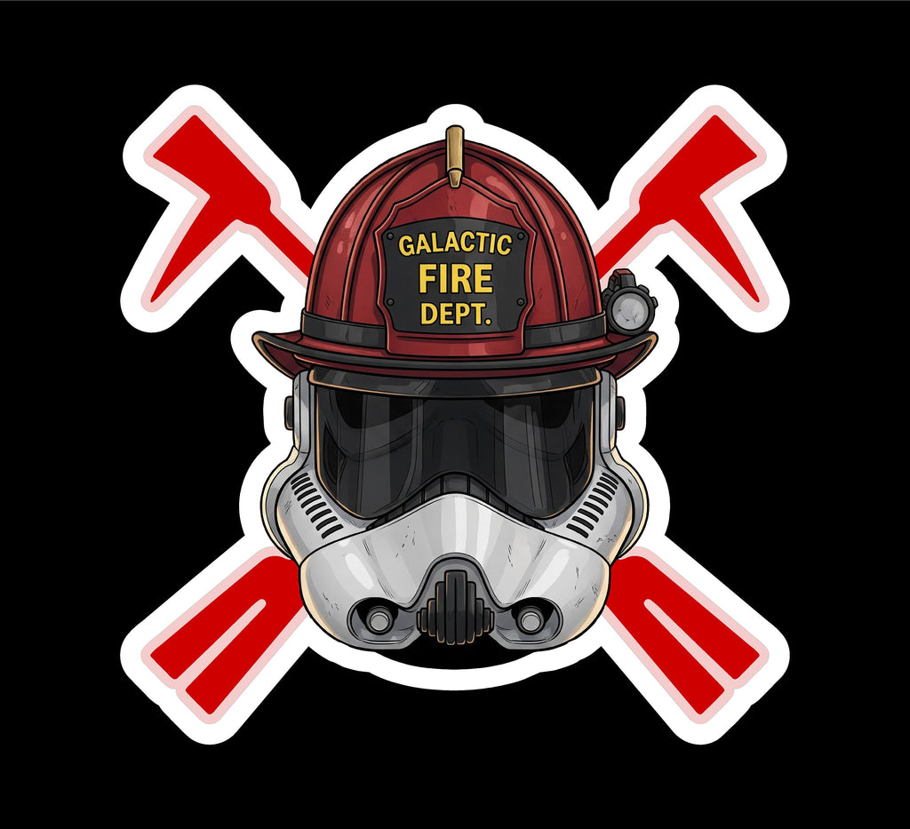 FireTrooper Galactic Firefighter (two decals 2.5") Sticker – Firehouse ...