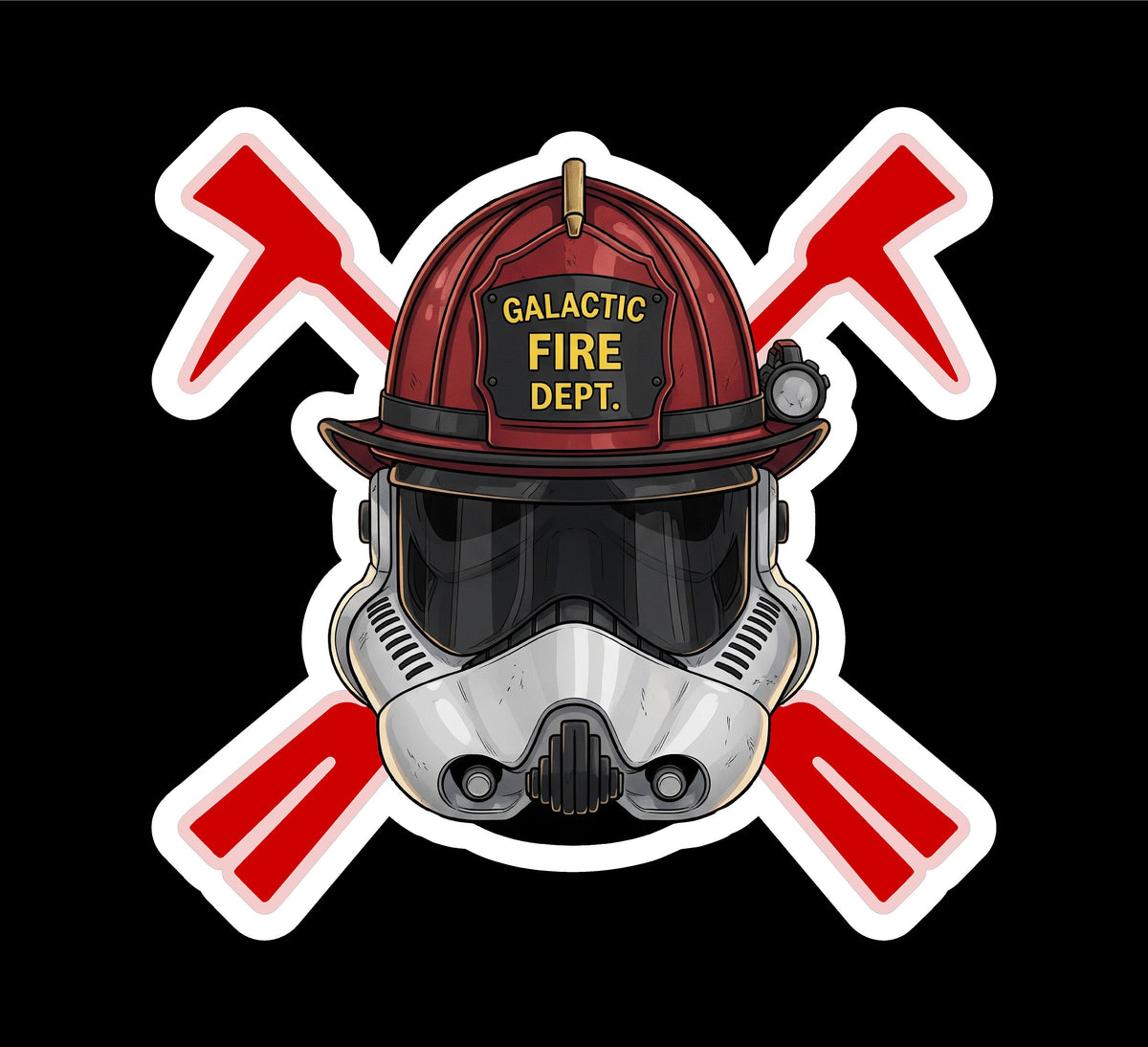FireTrooper Galactic Firefighter (two decals 2.5") Sticker – Firehouse ...